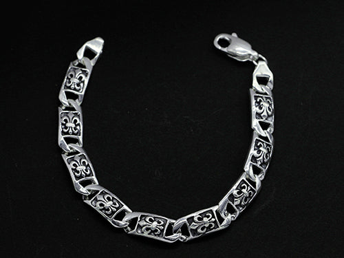 Men Black And White Casting Bracelet – Ellarah Jewellery